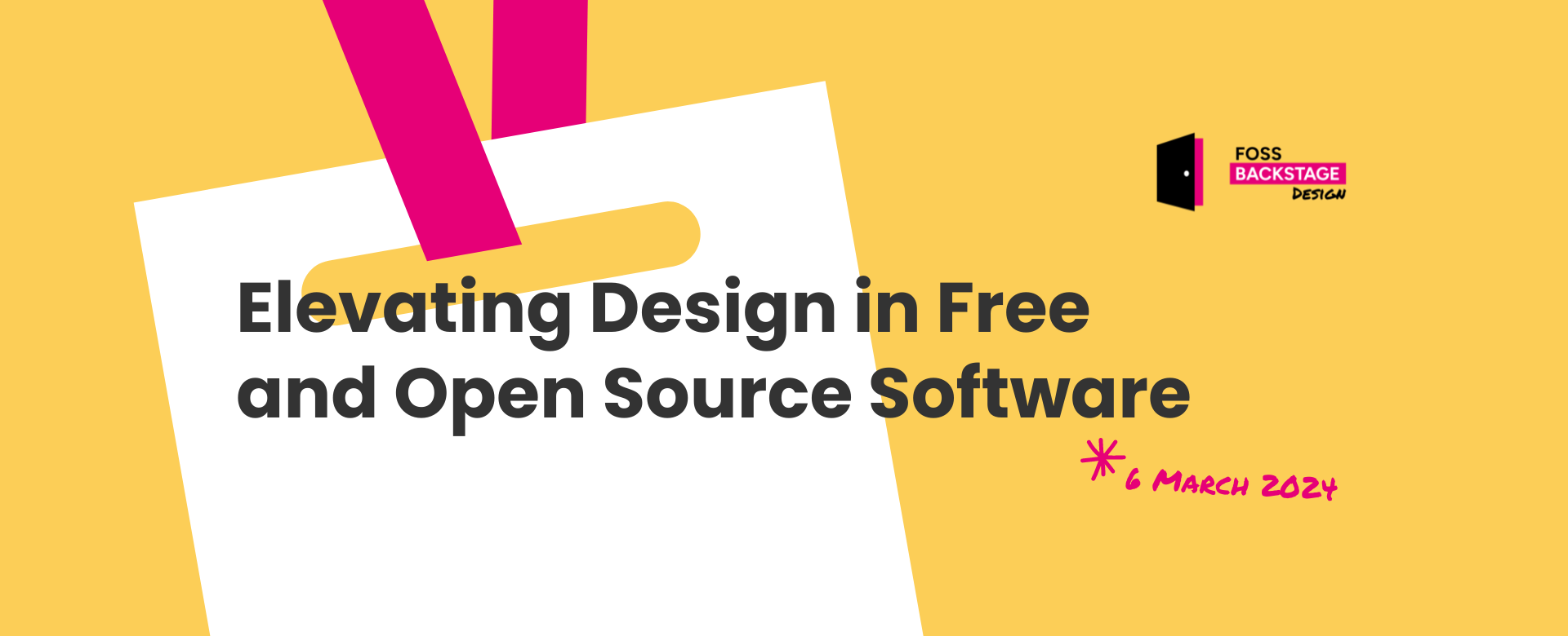 FOSS Backstage Design – FOSS Backstage 2024